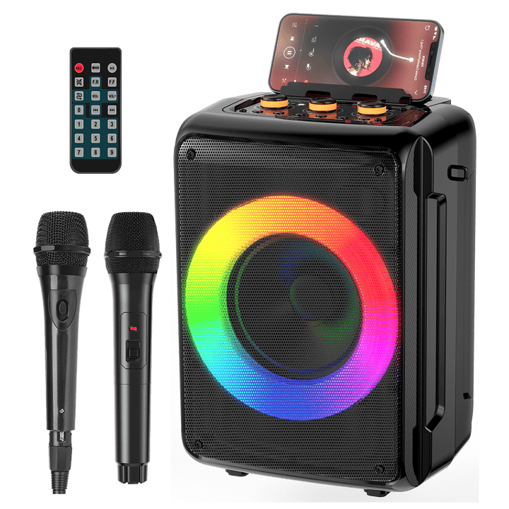JYX Karaoke Machine | Portable Karaoke Speaker with Wireless Mics